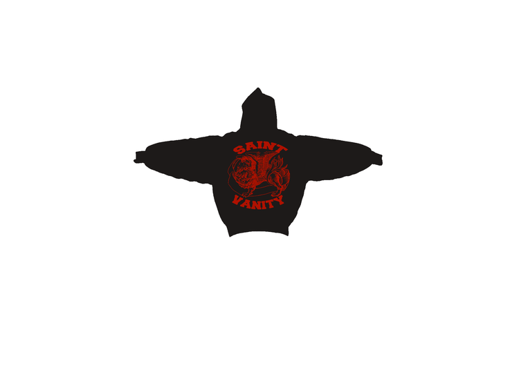 BLACK & RED GRIFFIN HOODIE – Saint Vanity